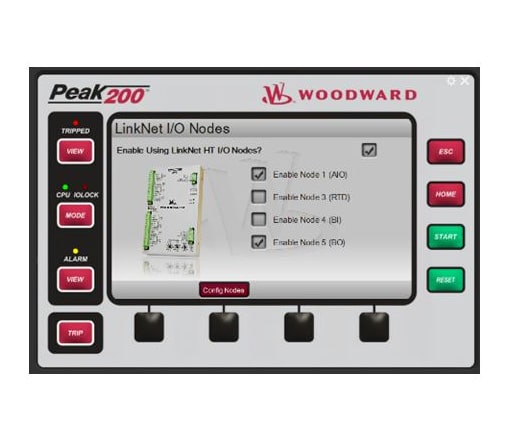 Ecran de gestion d'E/S avec le Peak200 pour turbines vapeur | AWF France